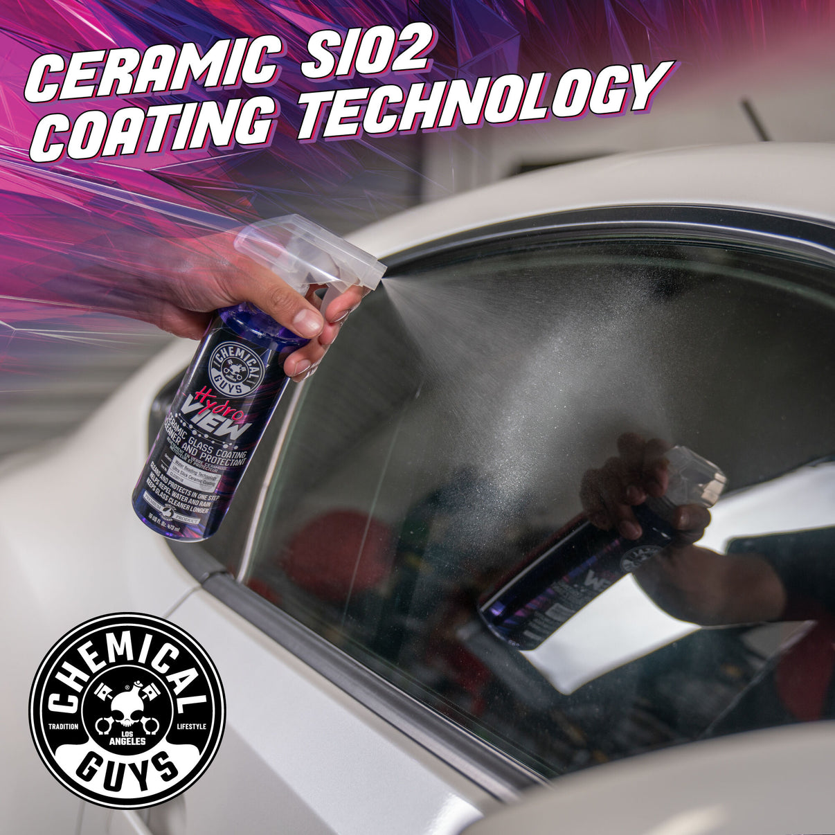 HydroView Ceramic Glass Cleaner & Coating | Chemical Guys
