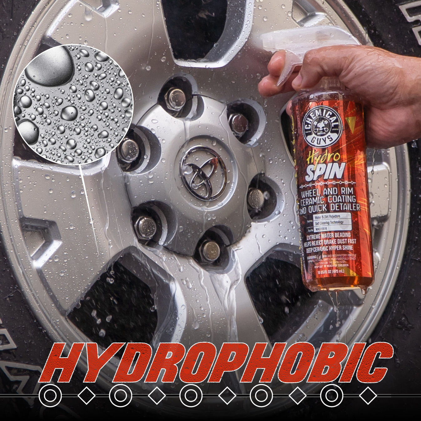 HydroSpin Wheel & Rim Ceramic Coating and Quick Detailer | Chemical Guys