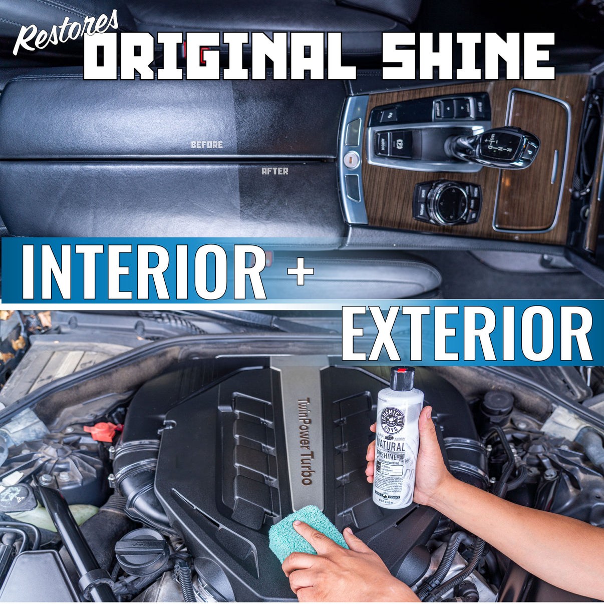 Natural Shine New Look Shine Plastic, Rubber, Vinyl Dressing | Chemical ...