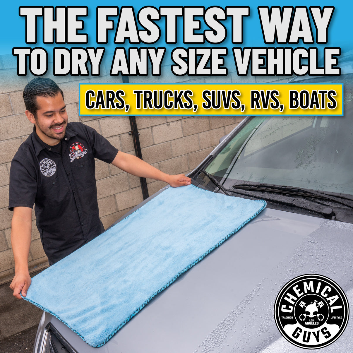 Woolly Mammoth Microfiber Drying Towel | Chemical Guys