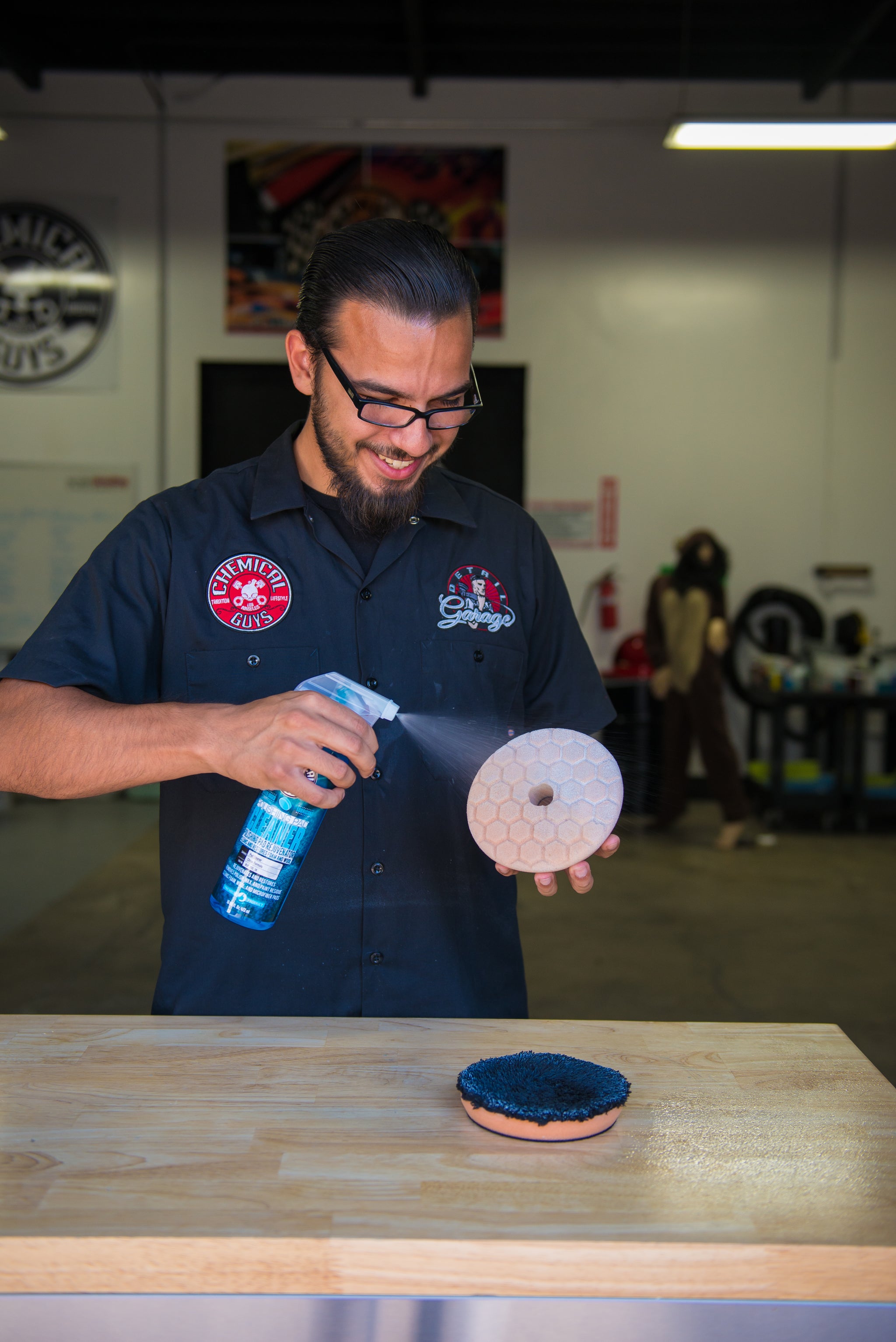 Car Buffing Pad Sampler Kit with Polishing Pad Cleaner | Chemical Guys