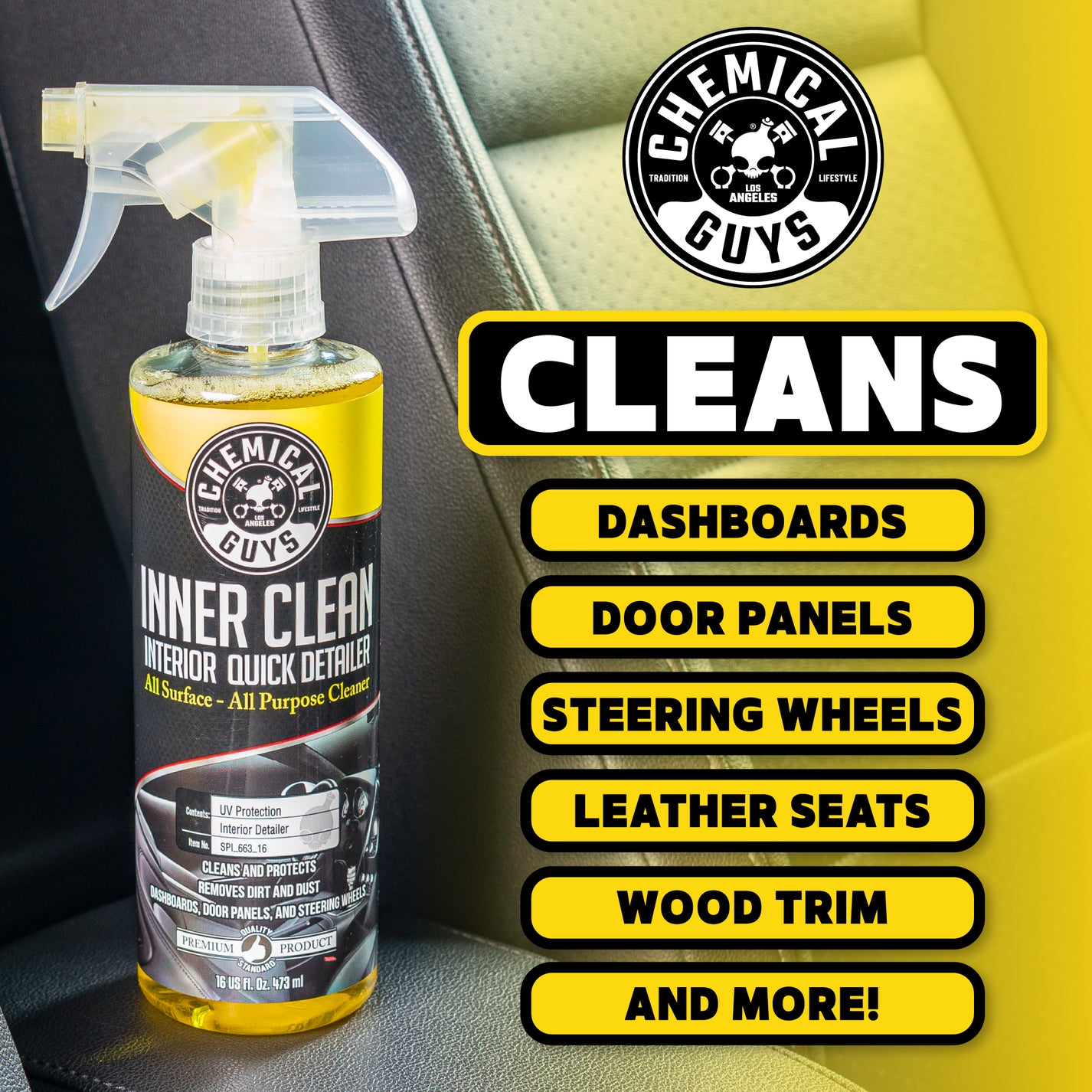 InnerClean Interior Quick Detailer and Protectant | Chemical Guys
