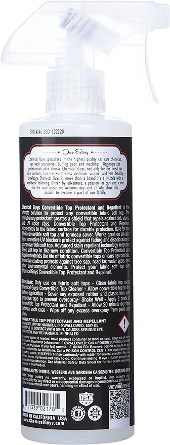 Convertible Top Protectant and Repellent | Chemical Guys