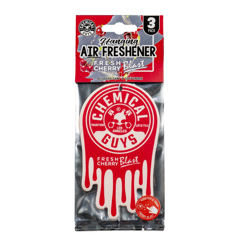 Fresh Cherry Blast Hanging Air Freshener 3-Pack | Chemical Guys