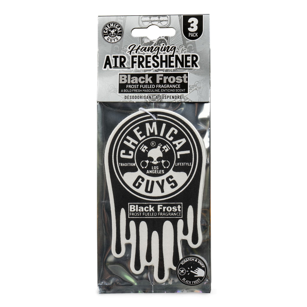 Black Frost Hanging Air Freshener Pack | Chemical Guys
