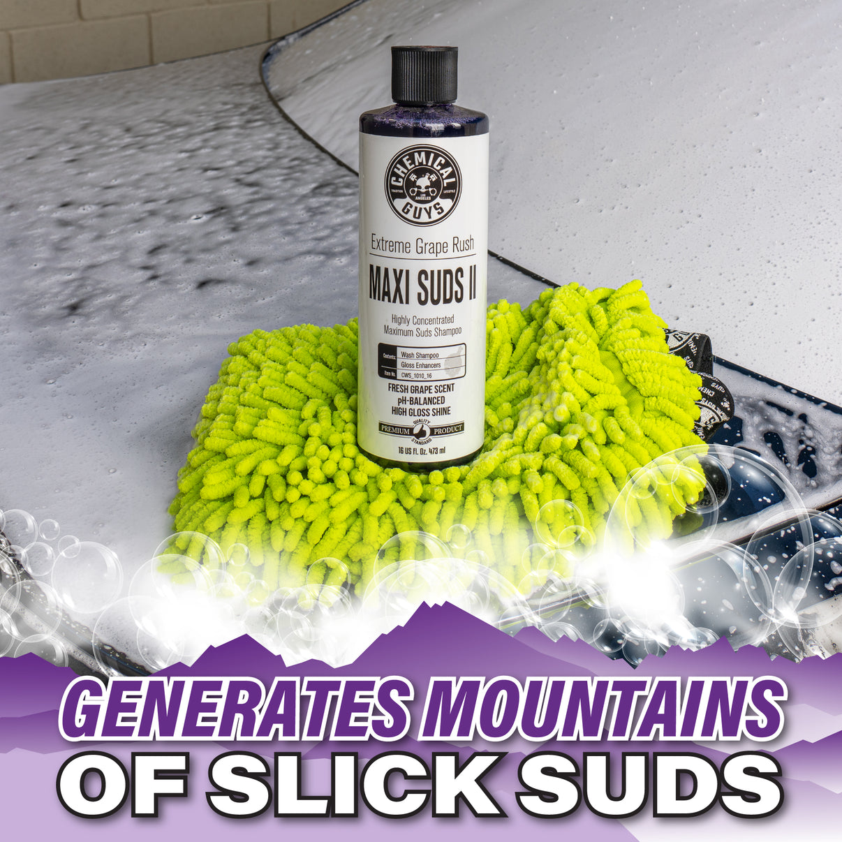 Maxi Suds 2 High Foam Maintenance Shampoo And Gloss Booster | Chemical Guys