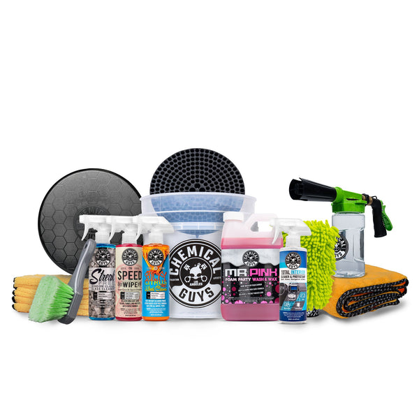 Mr. Pink Ultimate Detailing Foam Party Kit with Foam Blaster | Chemical Guys